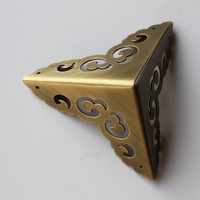 Vintage Brass Corner Protectors Chest Table Box Cabinet Trunk - Etsy UK