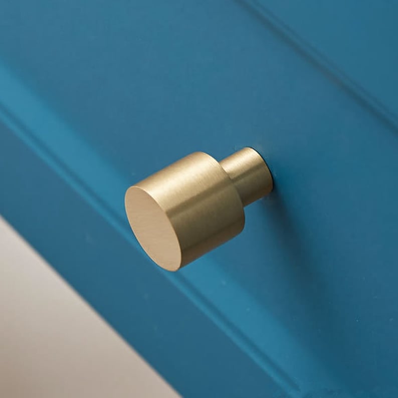 Minimalism Brass Cabinet Drawer Knobs and Pulls Gold Furniture | Etsy