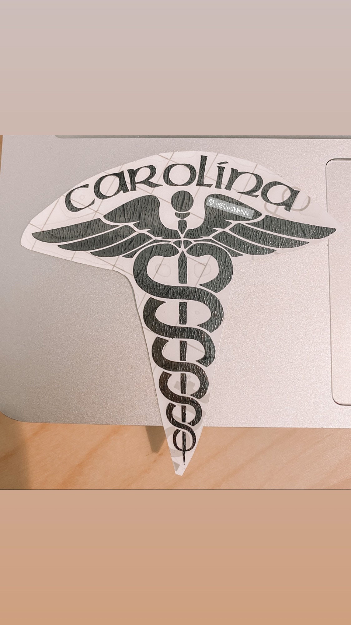 Caduceus Medical Decal Medical Symbol Nurse, Doctor, Physician ...