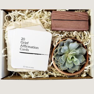 Sympathy Gift Box With Affirmation Cards Loss Loved One Care Package ...