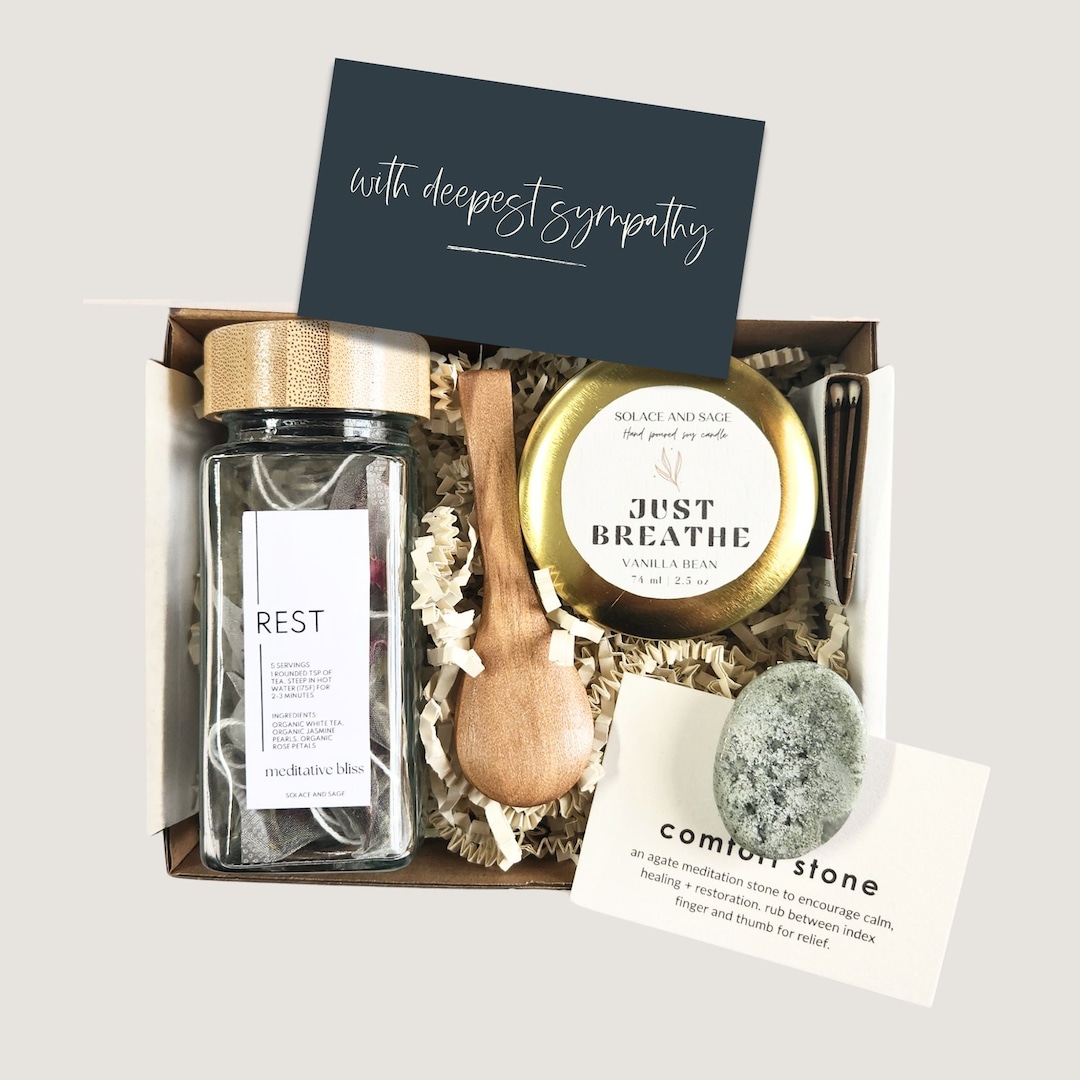 With Deepest Sympathy Gift Box Grief Care Package Grief Cards ...