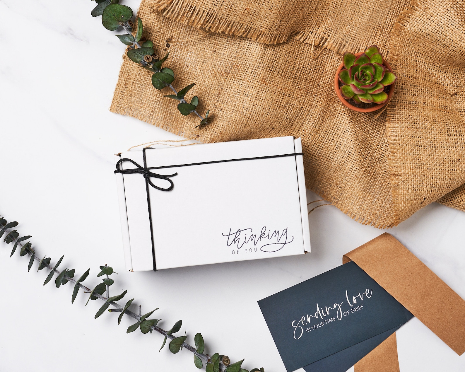 Sympathy Gift Box With Grief Affirmation Card Set Loss Loved One Grief ...