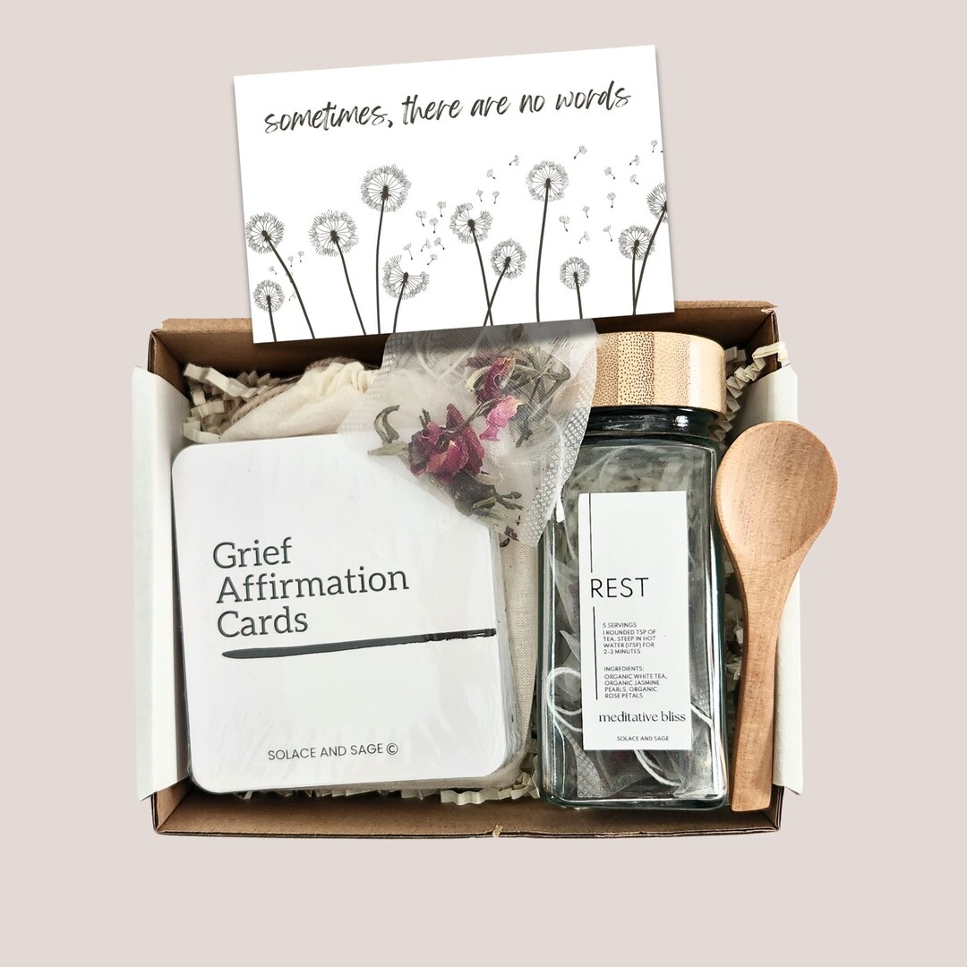 Bereavement Gift Box With Candle Sympathy Condolences Grief Comfort ...