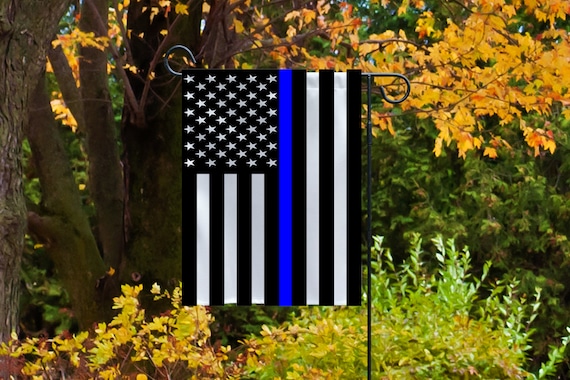 Police Flag Single or Double Sided Garden Flag - Etsy