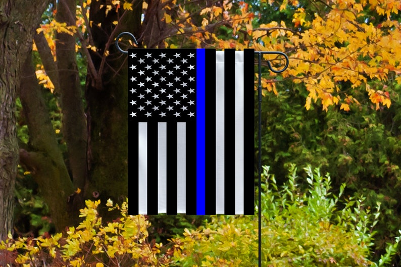 Police Flag Single or Double Sided Garden Flag - Etsy