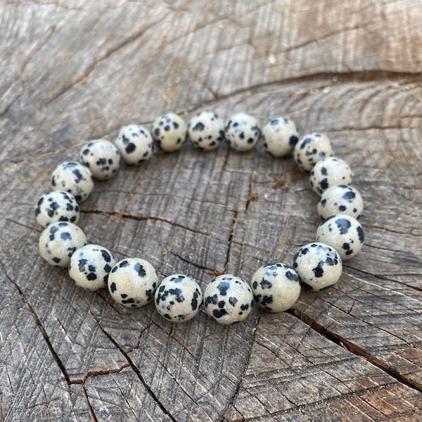 Dalmation Jasper Bracelet - Etsy