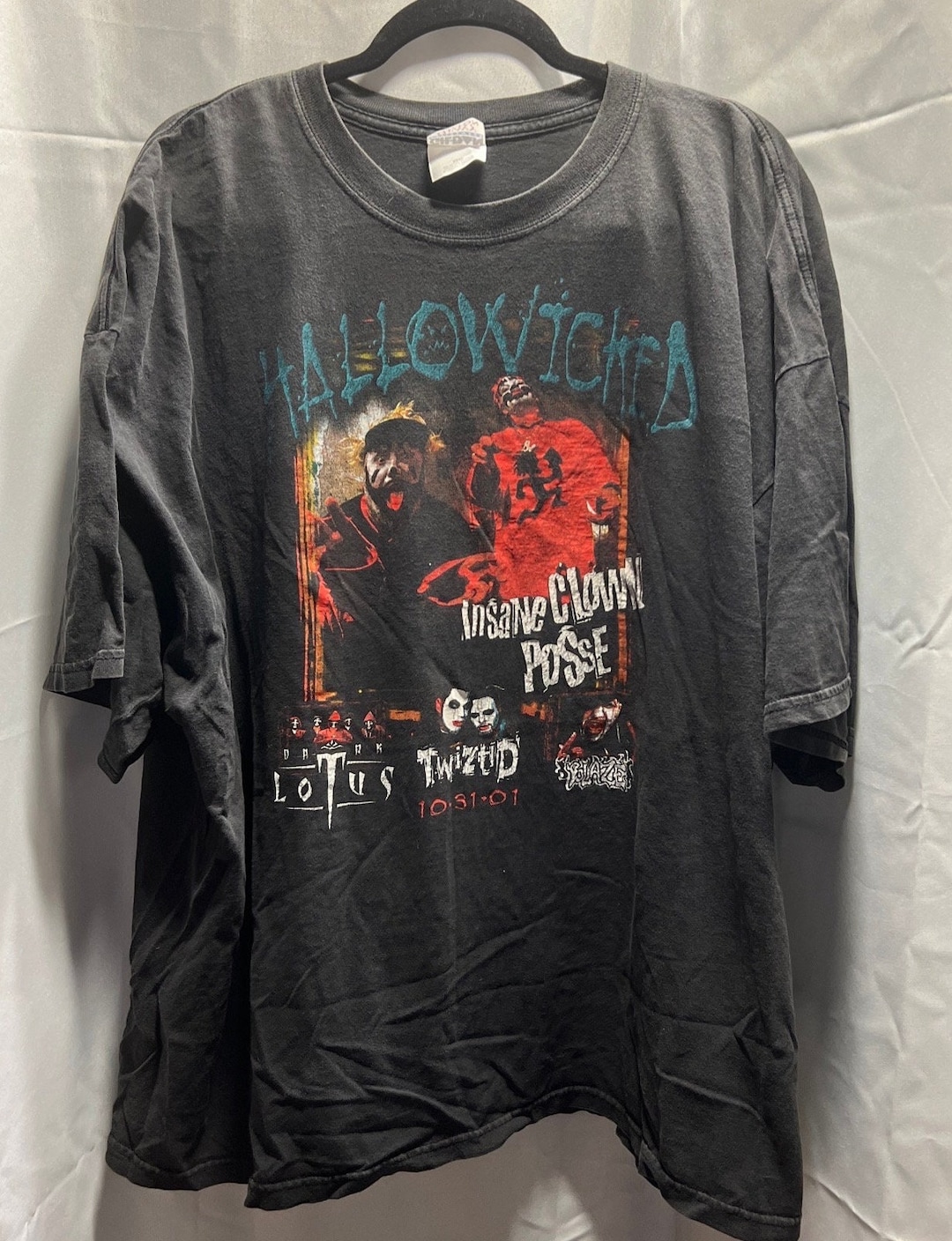 Vintage 2001 Hallowicked Insane Clown Posse Twiztid Dark Lotus Promo T ...