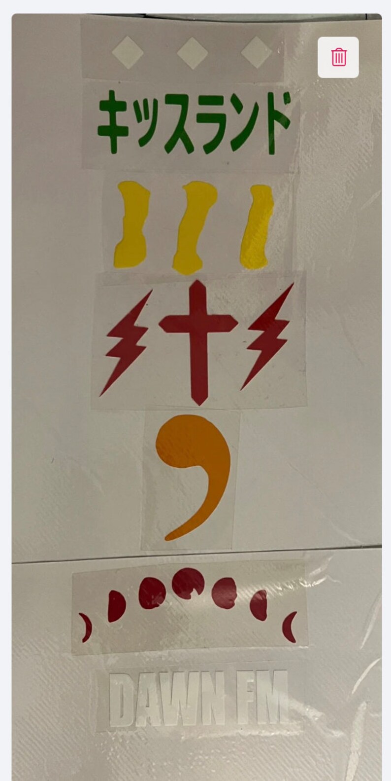 The Weeknd Album Symbols Heat Vinyl Iron On the Weeknd Fans - Etsy