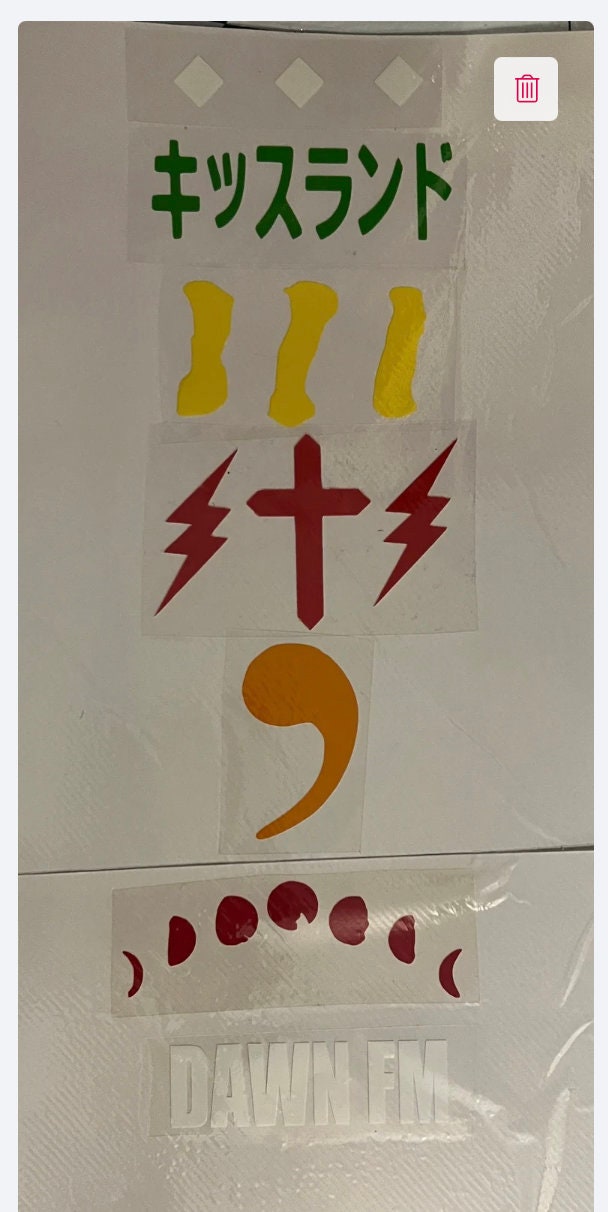 The Weeknd Album Symbols Heat Vinyl Iron On the Weeknd Fans - Etsy