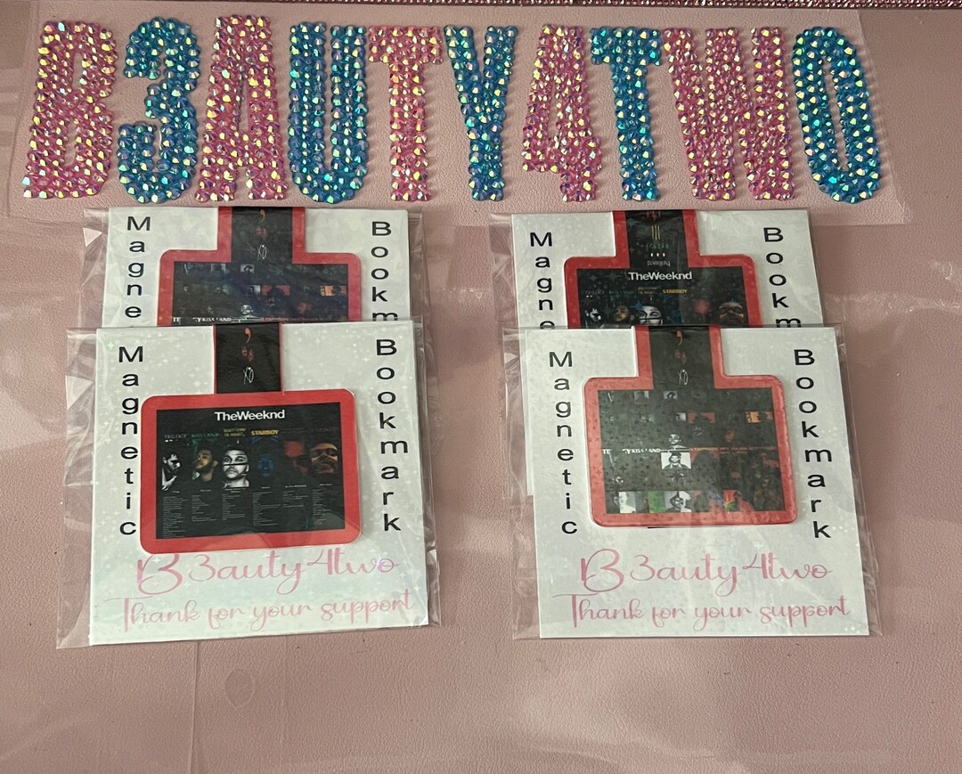 2 the Weeknd Magnetic Bookmark, Bookmarks, Planner Reading Accessory ...