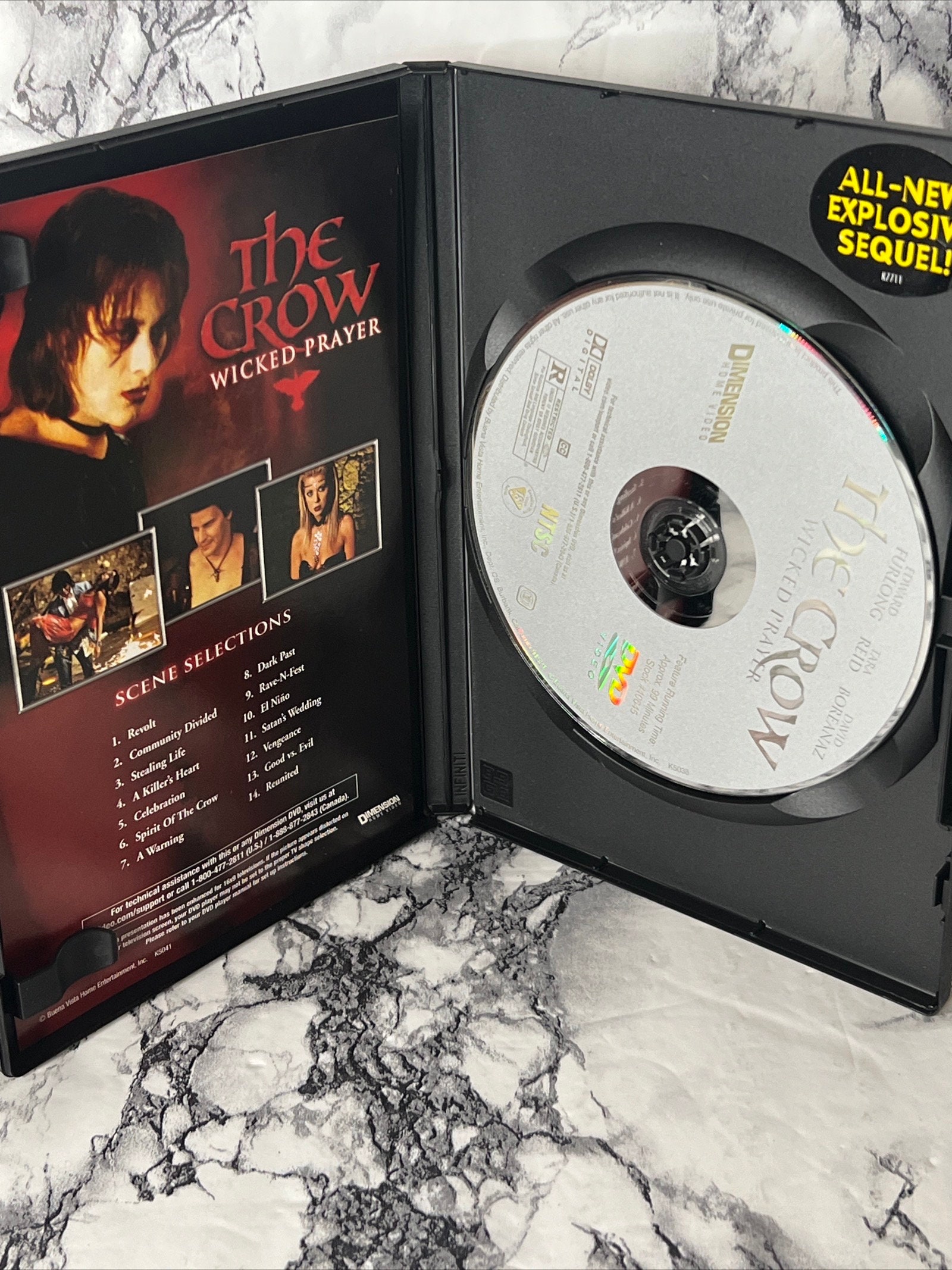 The Crow Wicked Prayer Edward Furlong DVD - Etsy