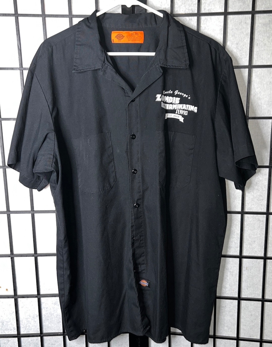 2006 Uncle George’s Exterminating Service Button up Dickies T-shirt 2X ...