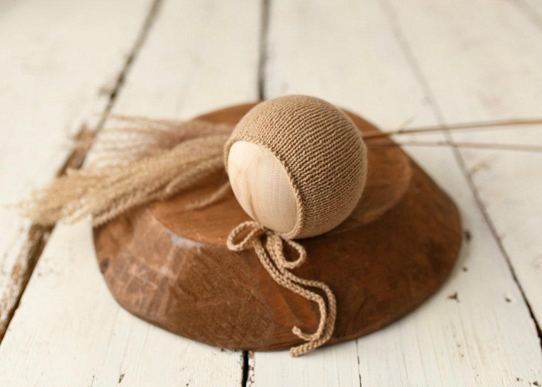 Tan Bonnet, Fall Bonnet, Fall Photo Props, Bonnet, Newborn Props, Green ...