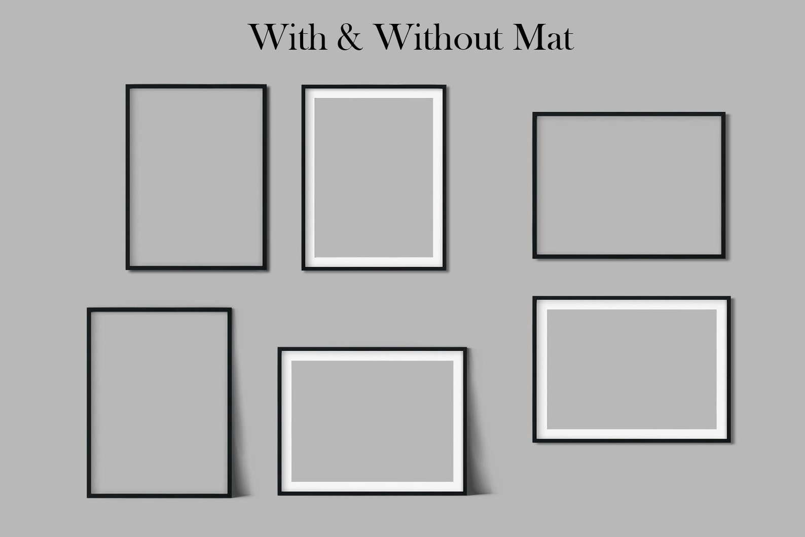 PNG Separate Frame Bundle, PNG Blank Frame, Wall and Stand PNG Frame ...