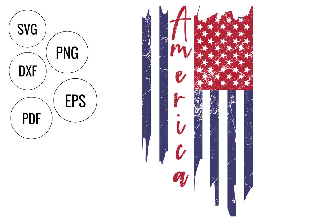 Grunge SVG American Flag, Distressed USA Flag Svg, Instant Digital ...
