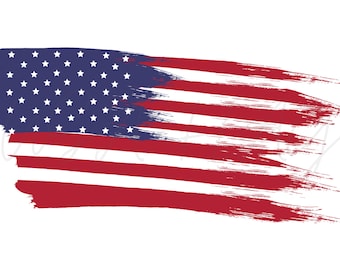 Grunge SVG American Flag, Distressed USA Flag Svg, Instant Digital ...