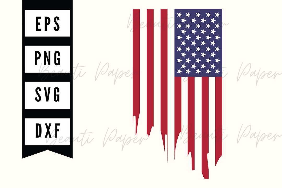 Grunge Solid SVG American Flag Distressed USA Flag Svg - Etsy