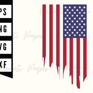Grunge Solid SVG American Flag Distressed USA Flag Svg - Etsy