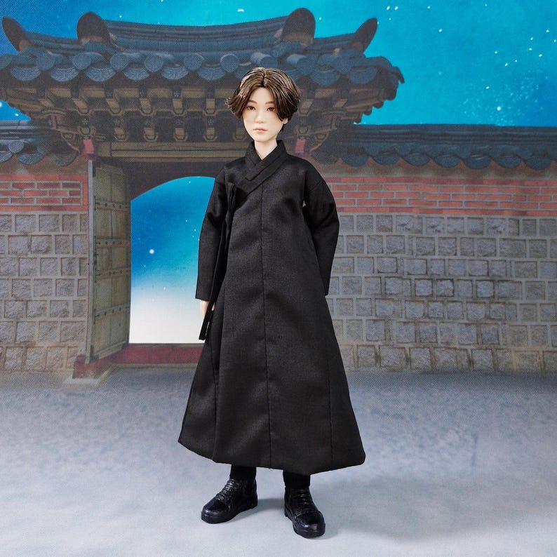Korean Hanbok Doll Costume: Grim Reaper BTS Doll Clothes - Etsy