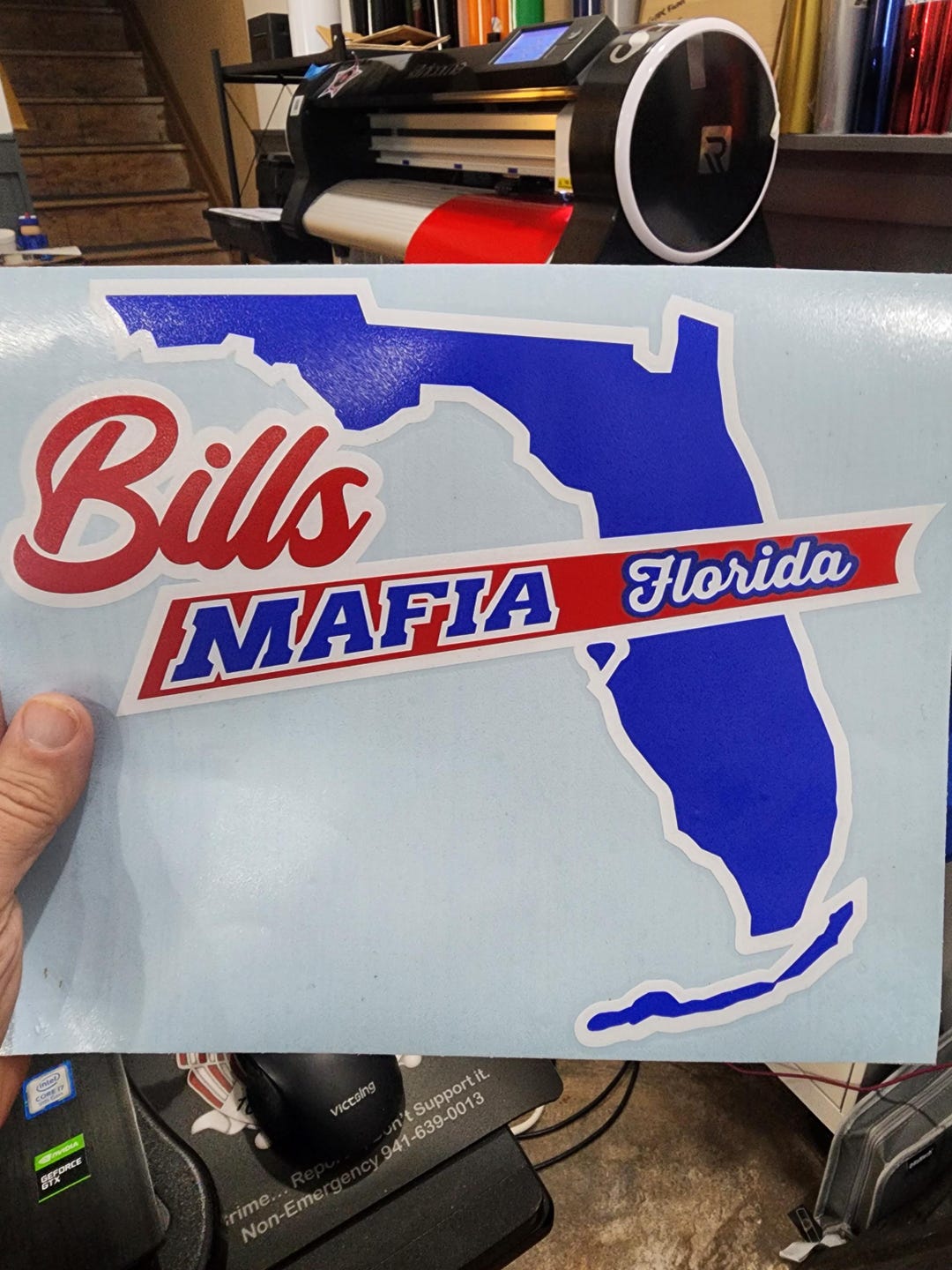 Florida Bills Mafia Large Three Color Plotter Cut Vinyl Decal - Etsy