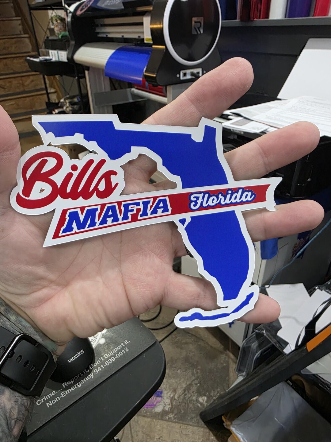 Florida Bills Mafia 3 Color Magnet High Gloss - Etsy