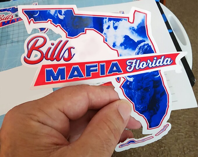 JOSH ALLEN Buffalo Bills Jumping Sticker Weatherproof Vinyl Hydroflask ...