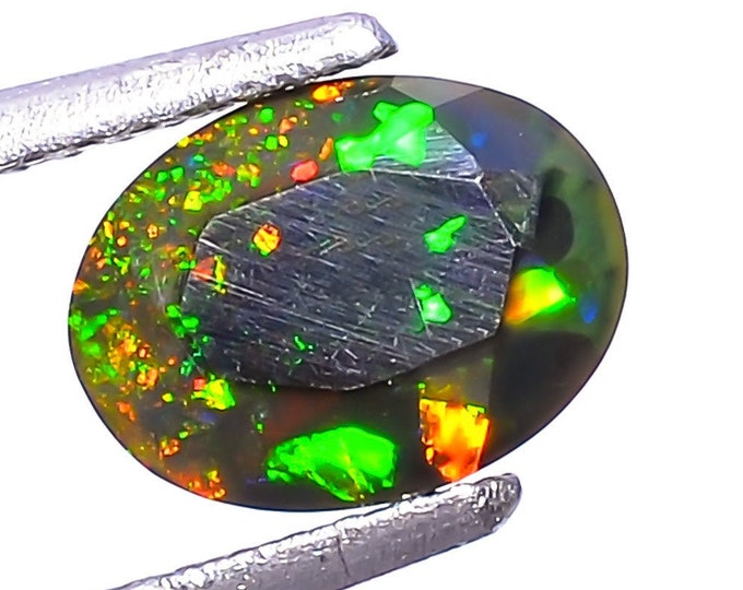 Ethiopian Crystal Black Opal Oval Shape Brilliant Cut, Midnight Opal ...
