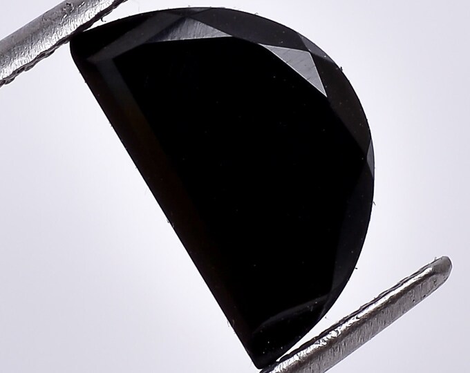 Natural Black Onyx Halfmoon D Shape Cut, Onyx Loose Gemstone for ...
