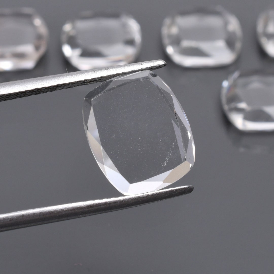 Natural Crystal Quartz Cushion Shape Portrait Cut, Quartz Loose ...
