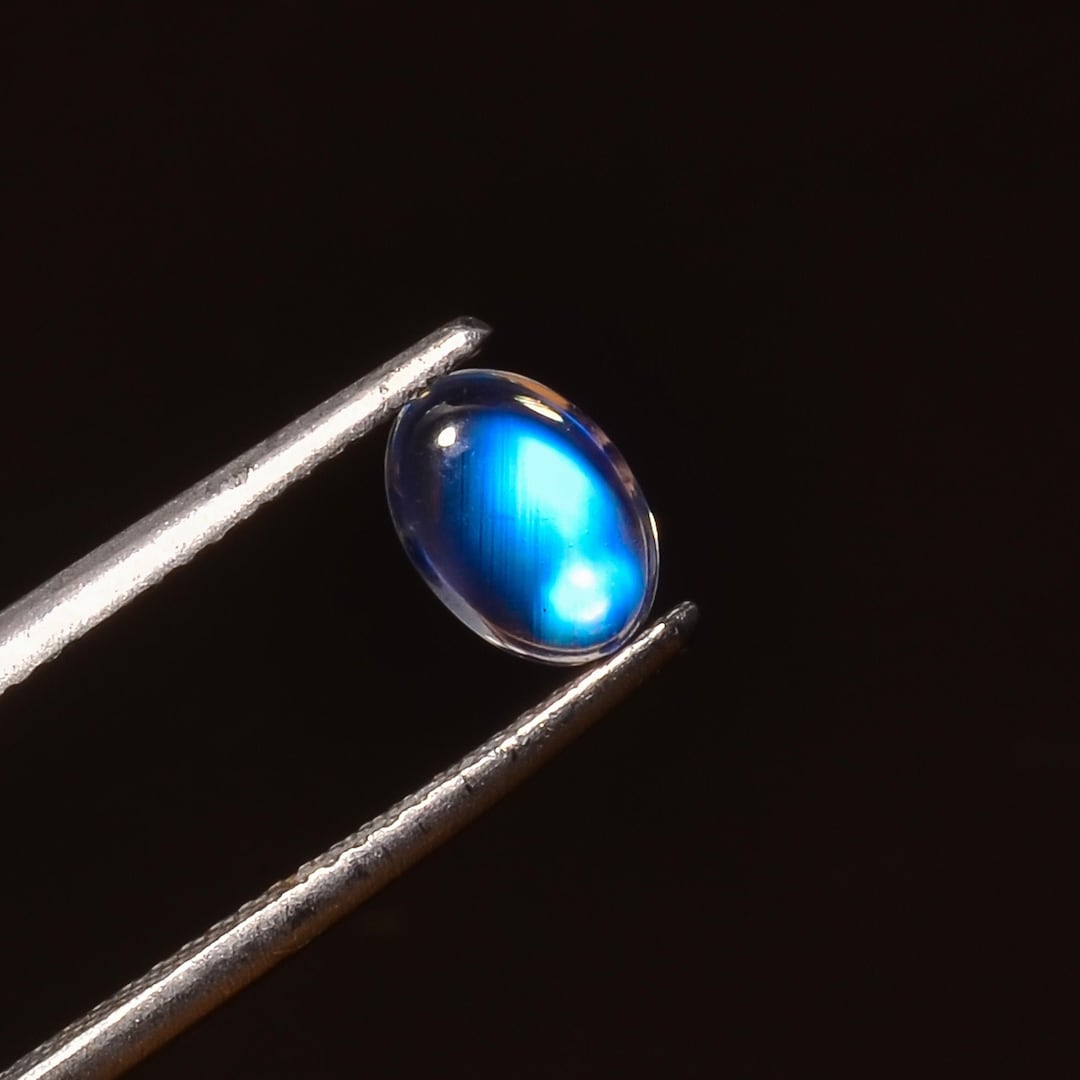 Natural Rainbow Moonstone Oval Shape Cabochon, Moonstone Loose Gemstone ...