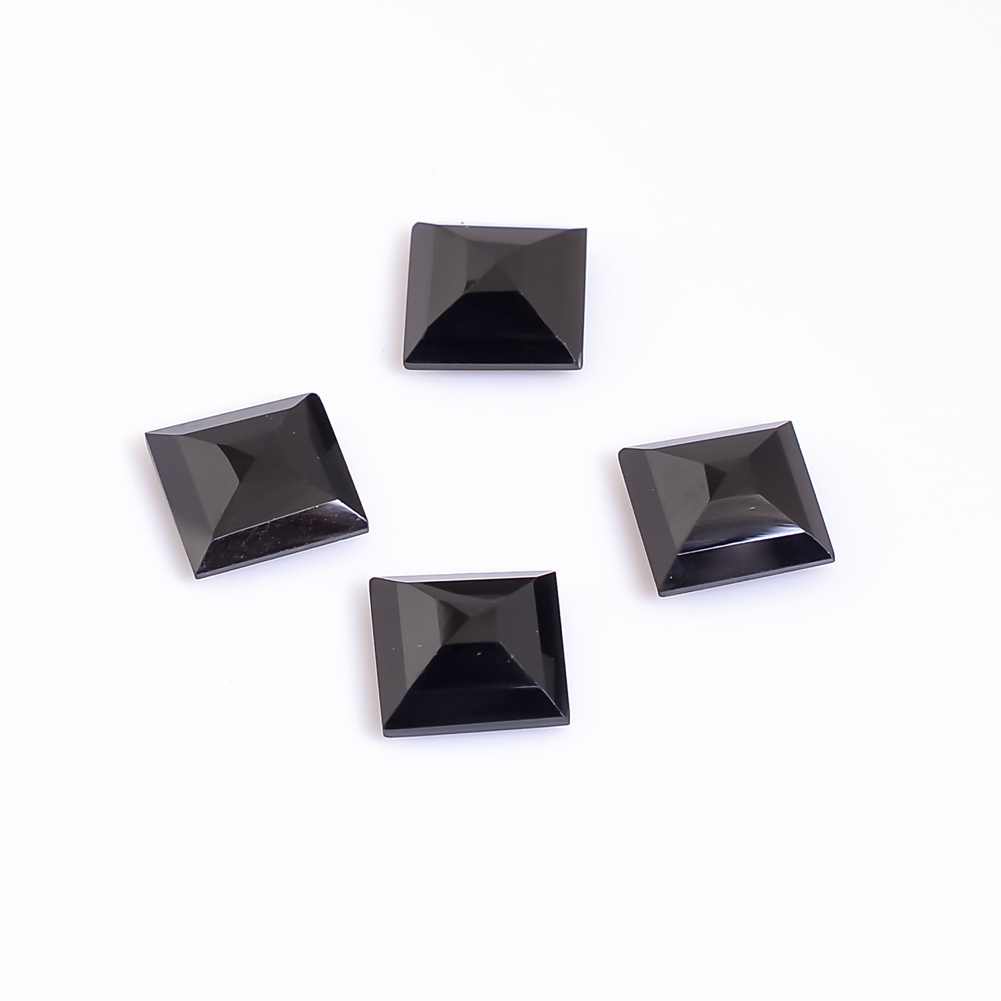 Natural Black Onyx Square Shape Step Cut Black Onyx Loose | Etsy