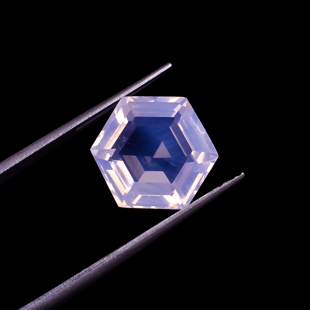 Lavender Quartz Hexagon Step Cut, Quartz Loose Gemstone for Jewelry ...