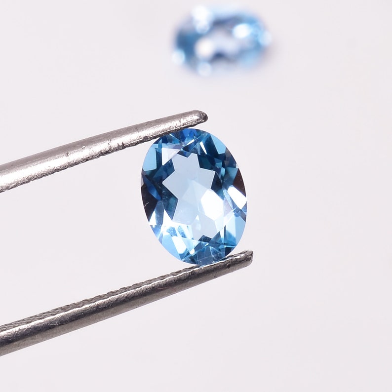 Sky Blue Topaz Oval Shape Brilliant Cut Natural Topaz Loose - Etsy