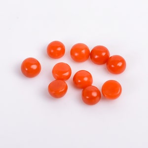 Natuurlijke rode koraal ronde vorm cabochon geslepen, koraal losse ...