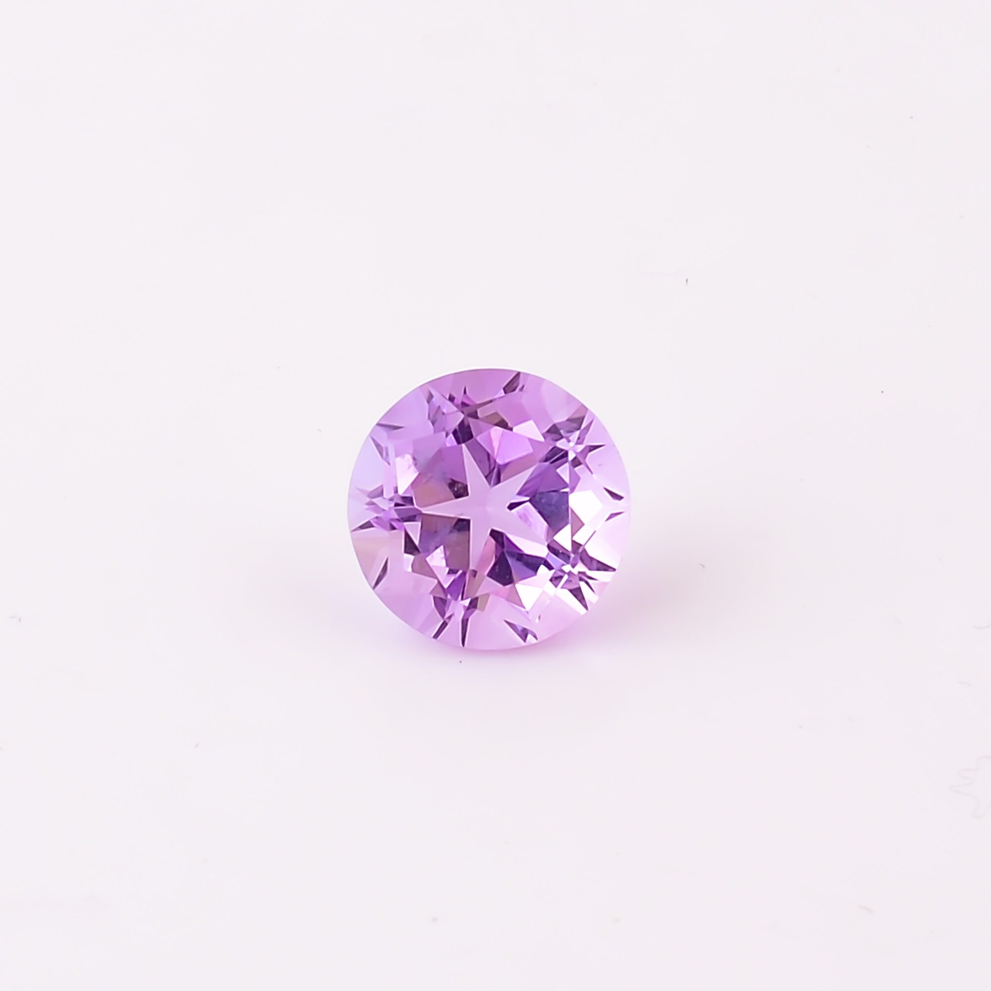 Natural Rose De France Round Shape Lone Star Cut Pink - Etsy