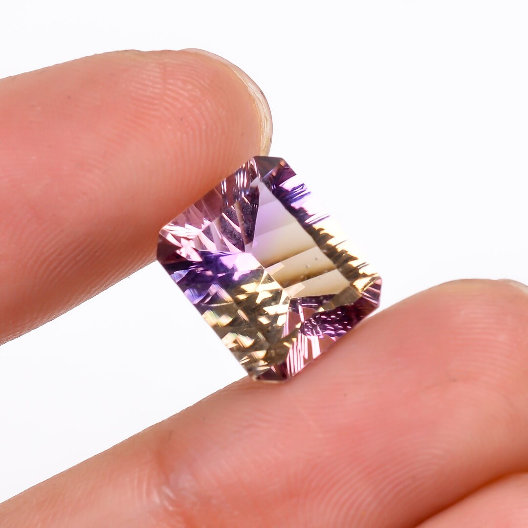 Octagon Concave Cut Ametrine Gemstone: 12X10X6.5 Mm, Bolivia - Etsy