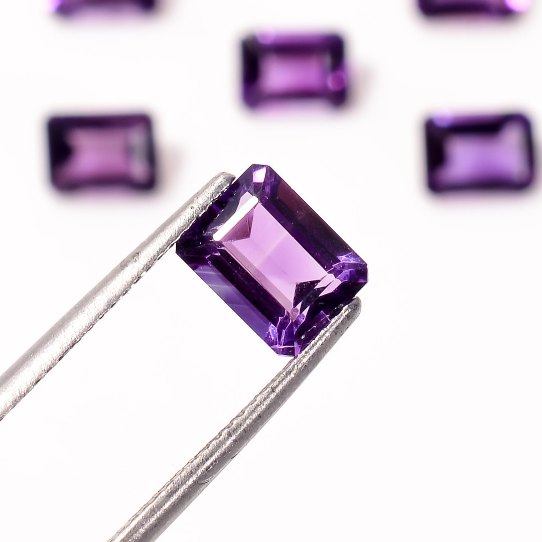 Natural Amethyst Octagon Shape Step Cut, Amethyst Loose Gemstone for ...