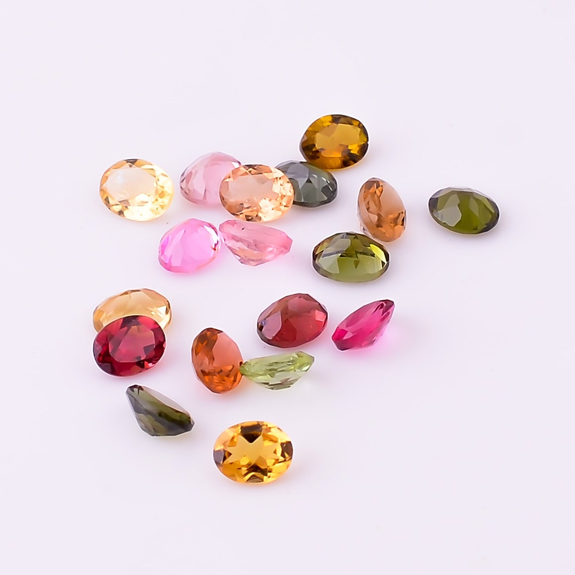 Turmalina multicolor Forma ovalada Corte brillante Turmalina - Etsy España