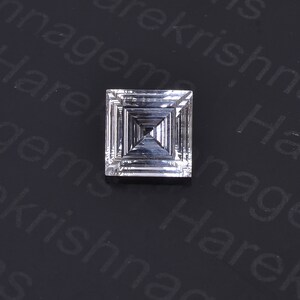 Natural Crystal Quartz Square Step Cut Loose Gemstone (12X12X8.5 Mm) - Etsy