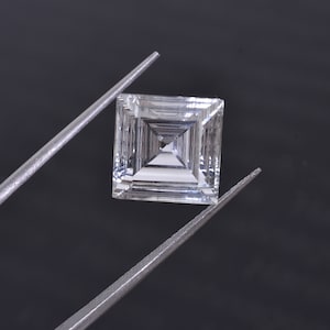 Natural Crystal Quartz Square Step Cut Loose Gemstone (12X12X8.5 Mm) - Etsy