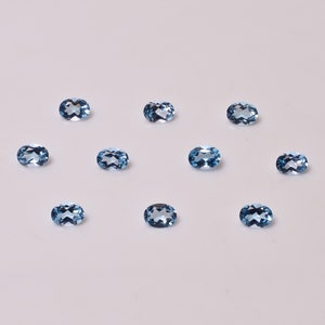 Sky Blue Topaz Oval Shape Brilliant Cut, Natural Topaz Loose Gemstone ...
