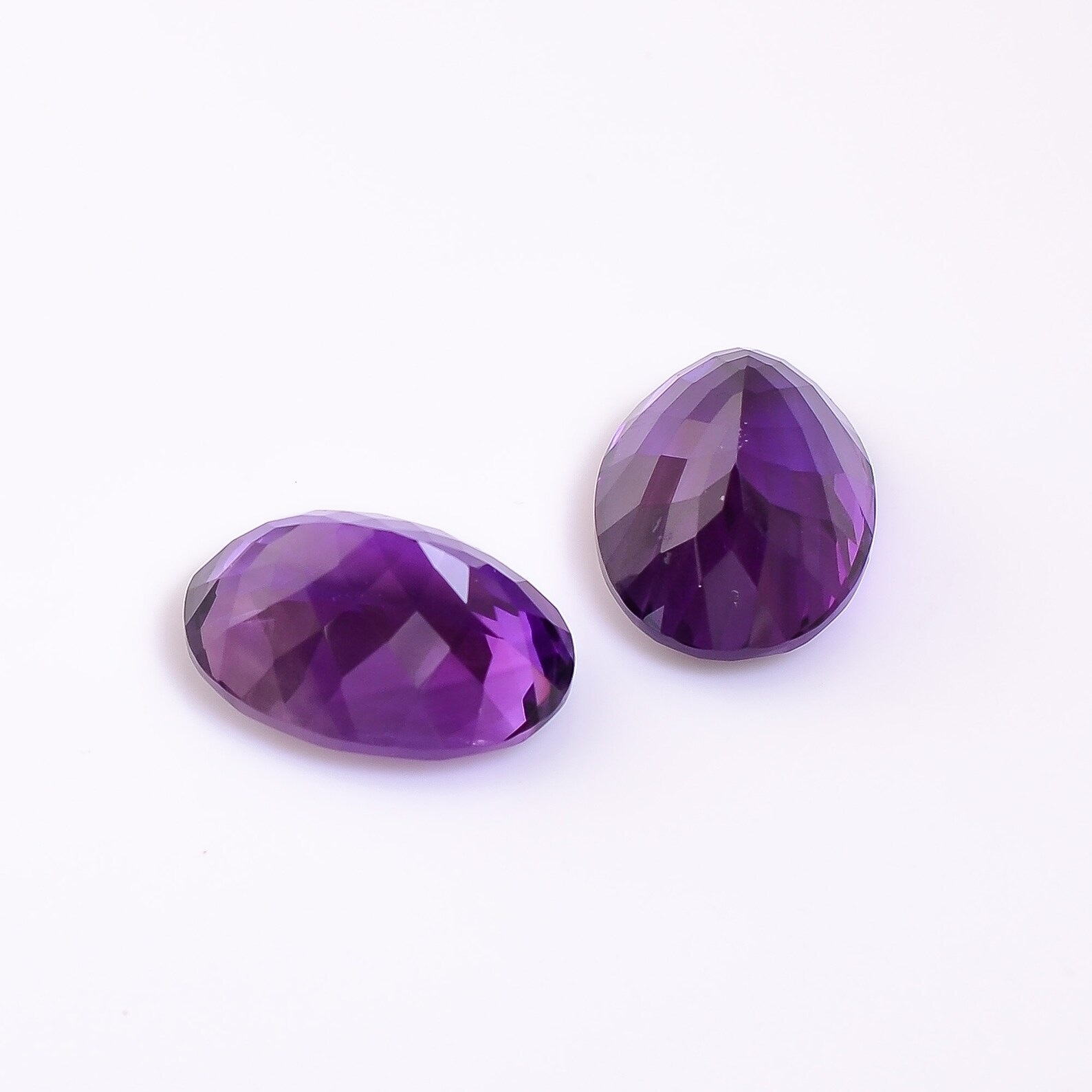 Natural Amethyst Brilliant Cut Oval Shape Amethyst Purple - Etsy