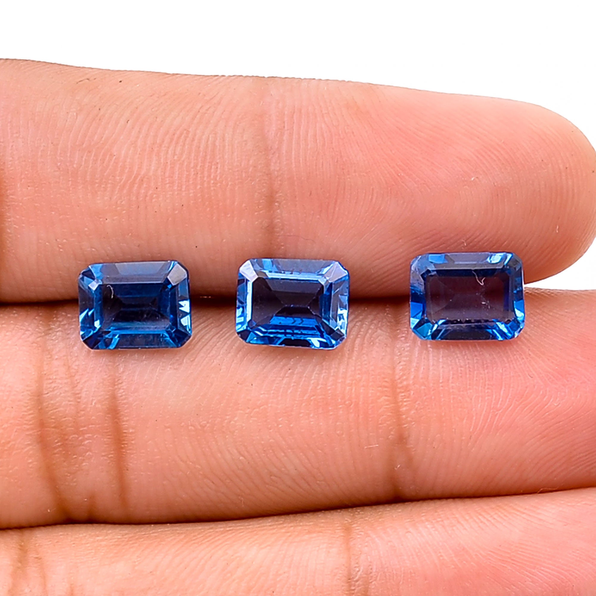 London Blue Topaz Octagon Shape Step Cut Blue Topaz Loose - Etsy