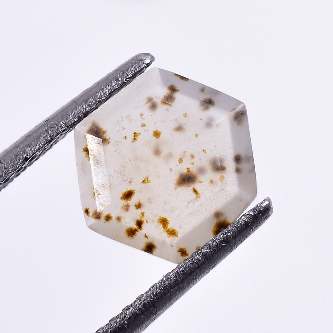 Montana Agate Hexagon Shape Step Cut, Montana Agate Loose Gemstone for ...