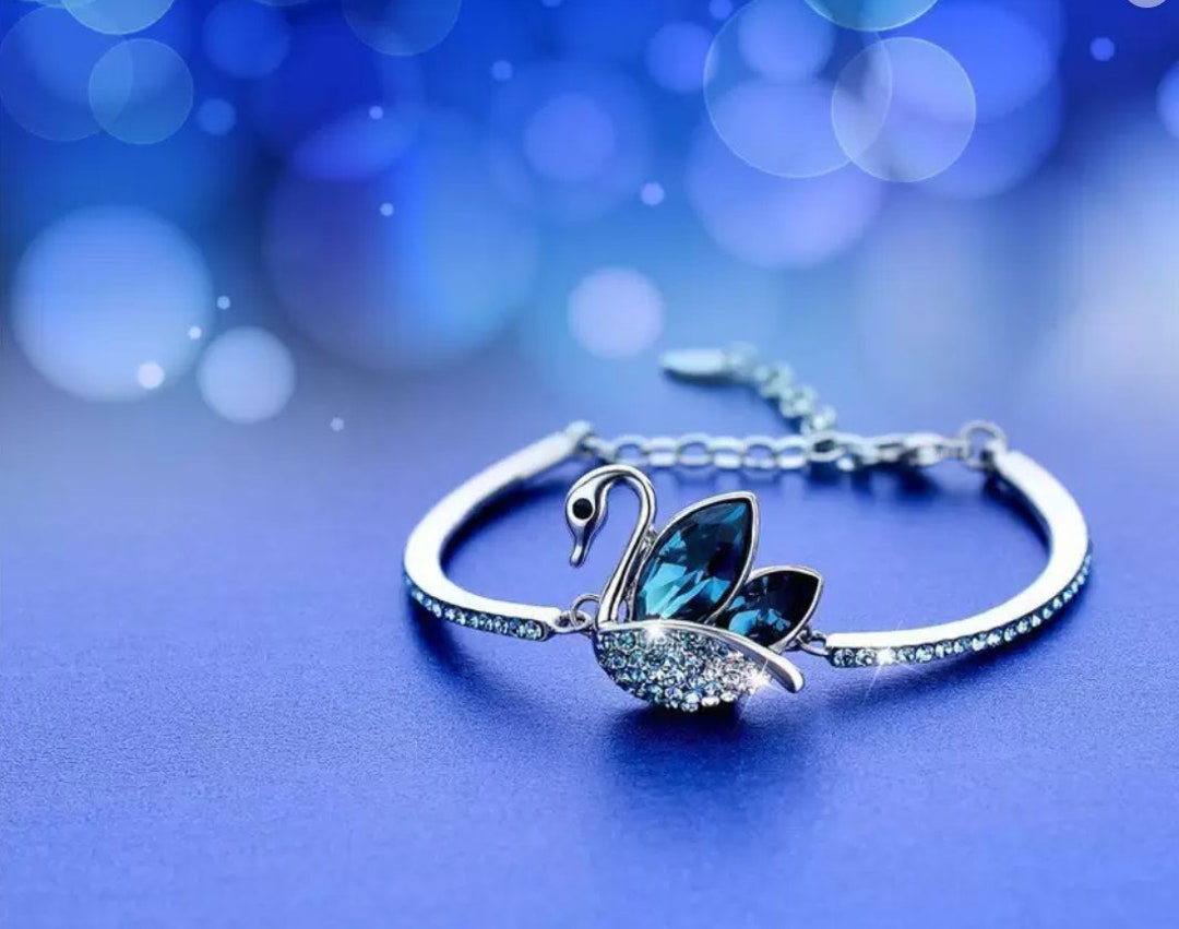 Indian Bracelet, Indian Swan Blue Color Bracelet, Adjustable Size ...