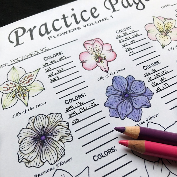 Practice Coloring Pages - Etsy
