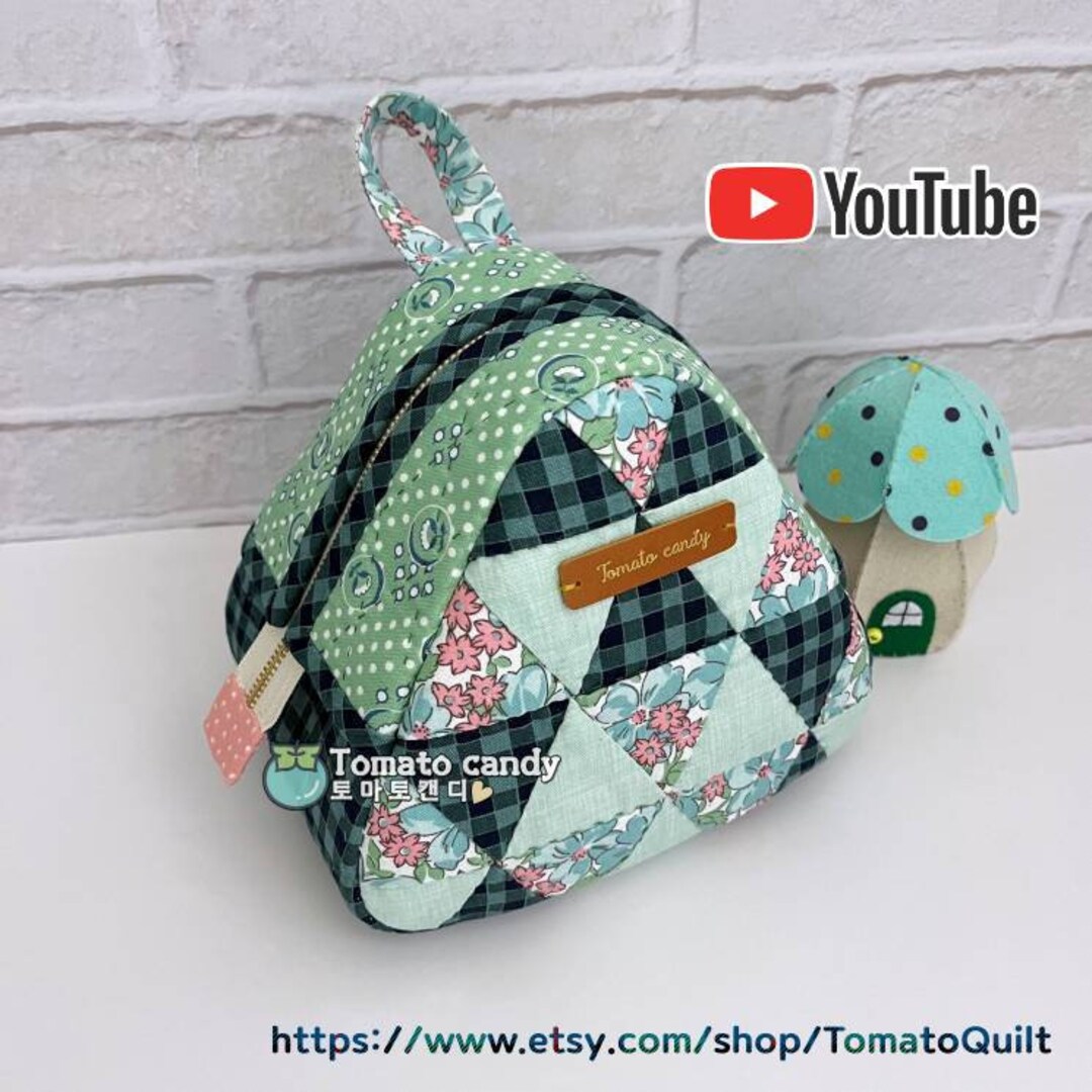 No.201 Triangular Pouch, PDF Pattern Only, Hand Sewing, Youtube Tutorial, No Written ...