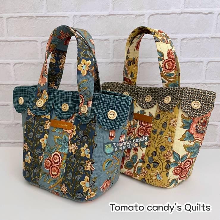 No.252 Small Tote Bag, PDF Pattern Only, Hand Sewing, Youtube Tutorial ...