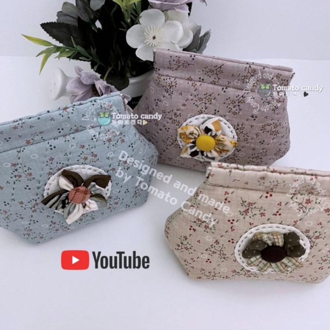 No.163 Flex Frame Pouch. Hand Sewing Pattern Only, Youtube Tutorial, No ...