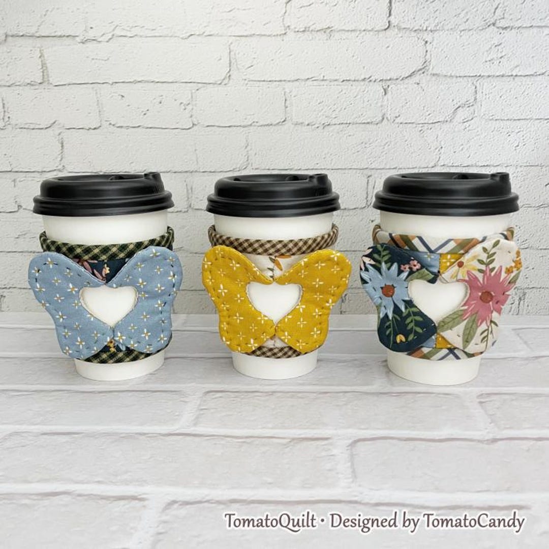 No.263 Butterfly Cup Sleeve, PDF Pattern Only, Hand Sewing, Youtube ...